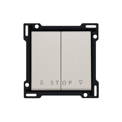 Finishing set for double roller blind push button for electronic ...