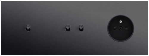 One single and one double switch function and one socket outlet ...