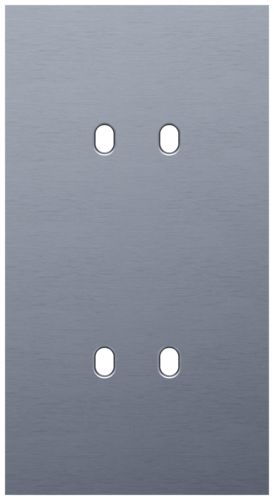 Twofold faceplate, vertical 71 mm centre distance, for 2 Niko Toggle ...