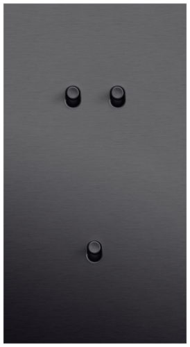 One double and one single switch function, vertical 71 mm centre ...