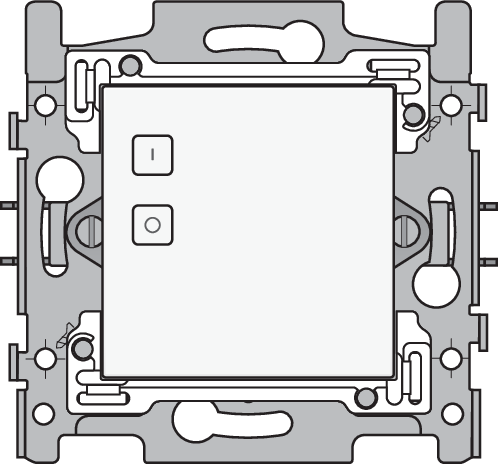 Niko flush-mounting switch receiver with single controller of the RF ...