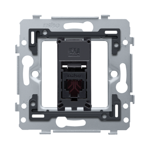 1 RJ11-connection UTP, flat model, incl. flush-mounting frame 71 x 71 ...