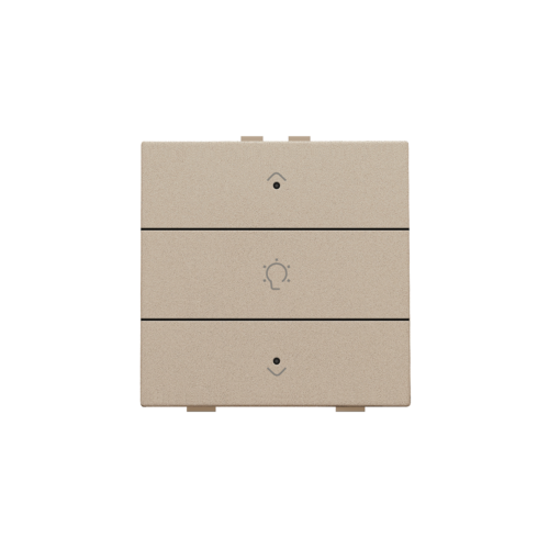 Single dimming control for Niko Home Control with LEDs, champagne coated