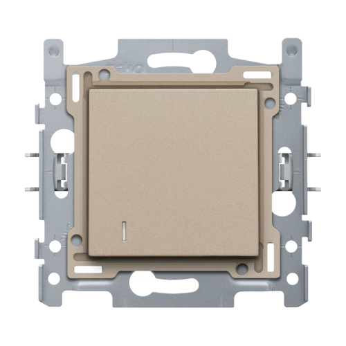 Hotel card switch, base, screw terminals and finishing set, claw fixing ...