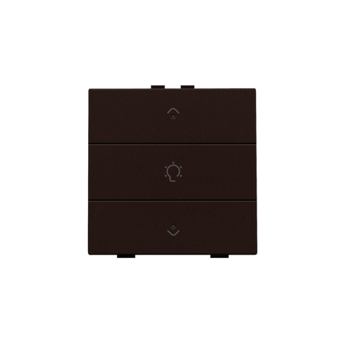 Single dimming control for Niko Home Control with LEDs, dark brown coated