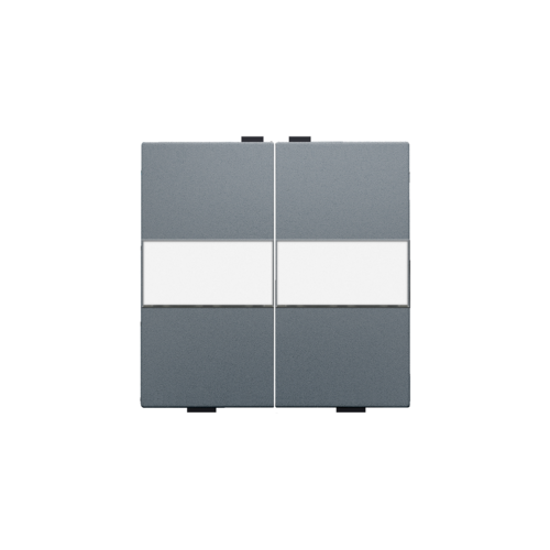 Double key with text field for wireless switch or push button with 4 ...