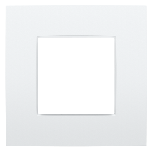 Single faceplate, Niko Intense lunar white coated
