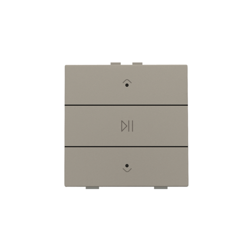 Single audio control with LEDs for Niko Home Control, bronze coated