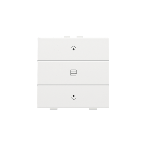Single motor control with LED for Niko Home Control, white coated