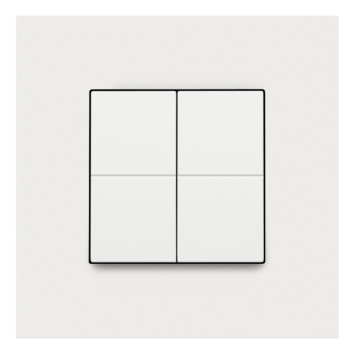 Niko dimmer switch for Hue system, steel white coated