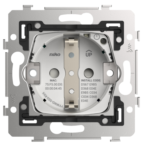 Connected switching socket outlet for Niko Home Control with side ...