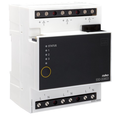 Electricity measuring module (3 channels) for Niko Home Control
