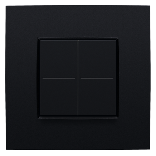 Niko dimmer switch for Hue system, Niko Intense matt black coated